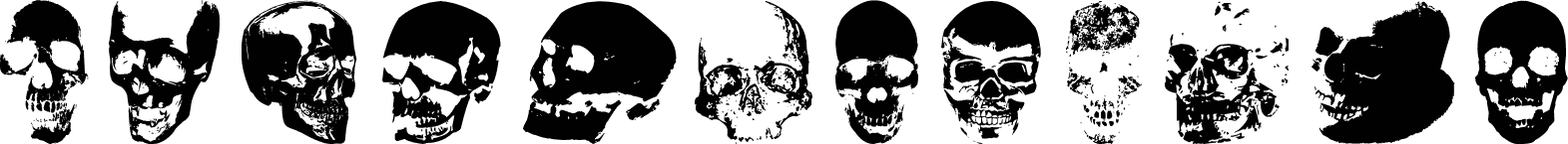 Old Skull Hellron font | Fonts2u.com