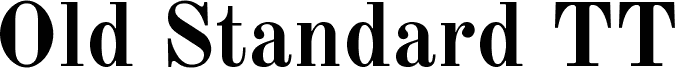 Old Standard Tt Italic Font