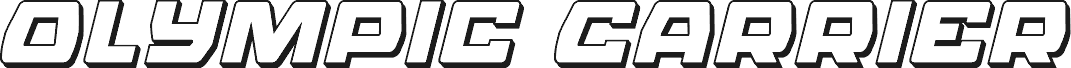 Olympic Carrier Laser font