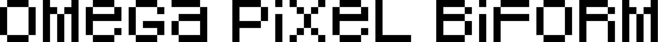 Omega Pixel Biform Regular font | Fonts2u.com