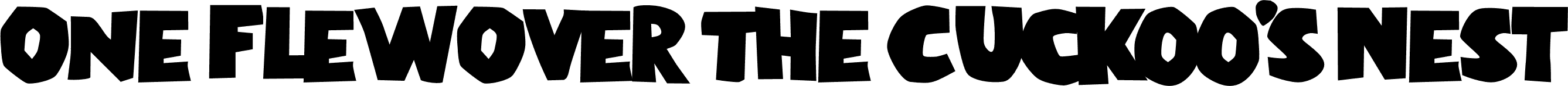 One Flew Over The Cuckoo's Nest font | Fonts2u.com