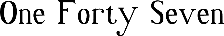 One Forty Seven font | Fonts2u.com