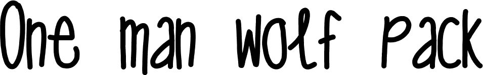 one man wolf pack font | Fonts2u.com