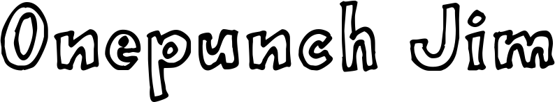 onepunchJim outline font | Fonts2u.com
