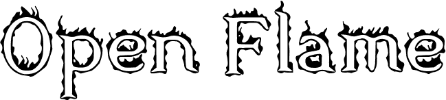 Open Flame font