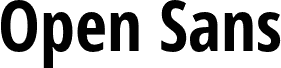 Open Sans Light font