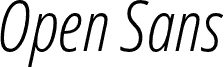 Open Sans Light font