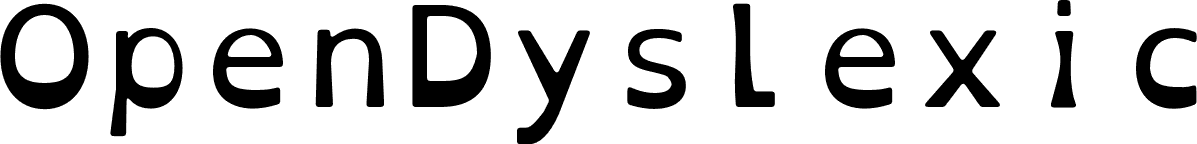 OpenDyslexicMono font