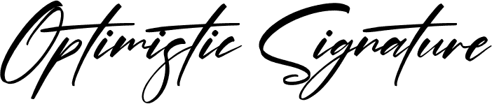 Optimistic Signature Italic font | Fonts2u.com
