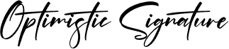 Optimistic Signature Italic font