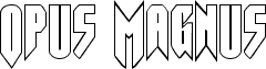 Opus Magnus Regular font | Fonts2u.com