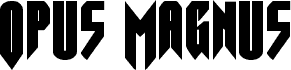 Opus Magnus Laser Regular font | Fonts2u.com