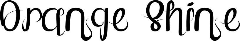 Orange Shine font | Fonts2u.com