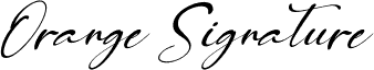 Orange Signature font | Fonts2u.com