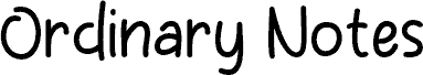 Ordinary Notes fonte | Fonts2u.com