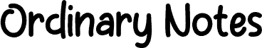 Ordinary Notes Thin fuente | Fonts2u.com