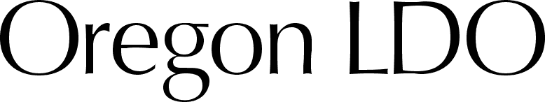 Oregon LDO Book font