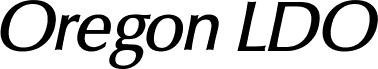 Oregon LDO Extended font