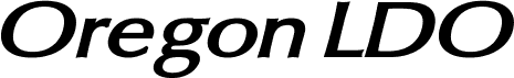 Oregon LDO Extended font