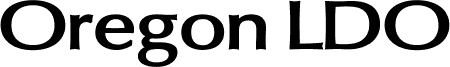 Oregon LDO Extended font