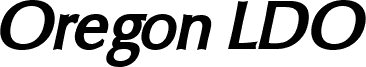 Oregon LDO Extended font