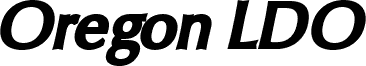 Oregon LDO Extended font