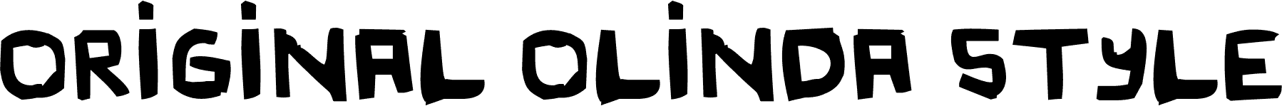 Original Olinda Style font | Fonts2u.com