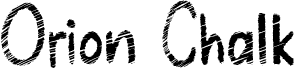 Orion Chalk Solid Demo Version font | Fonts2u.com
