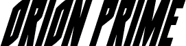 Orion Prime font