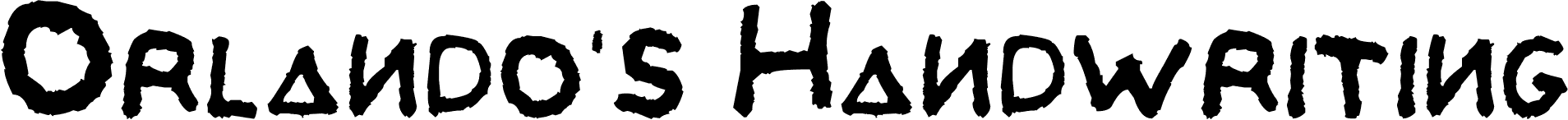 Orlando's Handwriting font | Fonts2u.com