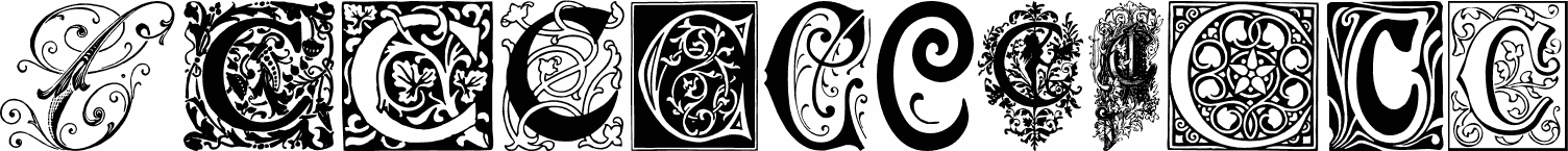 Ornamental Initials C font | Fonts2u.com