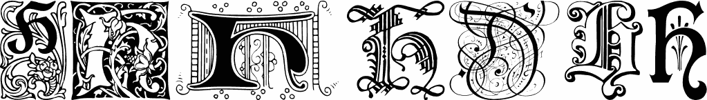 Ornamental Initials H font | Fonts2u.com