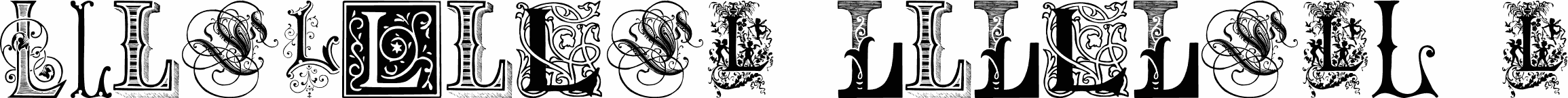 Ornamental Initials L font | Fonts2u.com