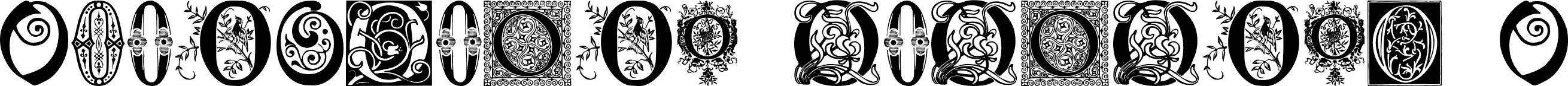 Ornamental Initials O font | Fonts2u.com