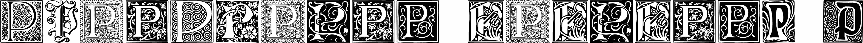 Ornamental Initials P font