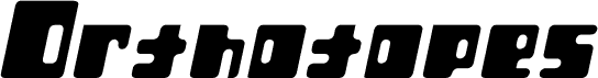 Orthotopes font