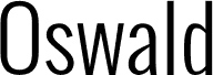 Oswald Bold font