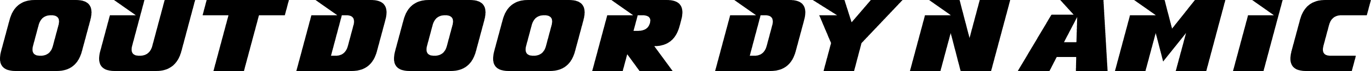 Outdoor Dynamic font