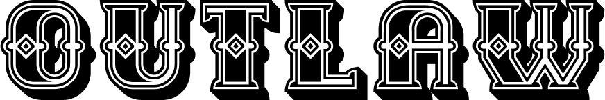 Outlaw Regular font
