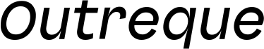 Outreque Slanted font | Fonts2u.com