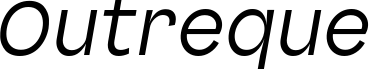 Outreque Bold Slanted font | Fonts2u.com