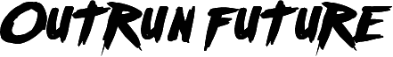 Outrun future Bold Italic font