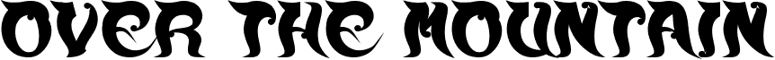 OVER THE MOUNTAIN-Inverse font | Fonts2u.com