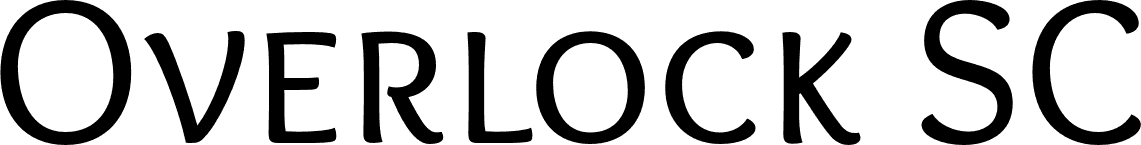 OverlockSC-Regular font