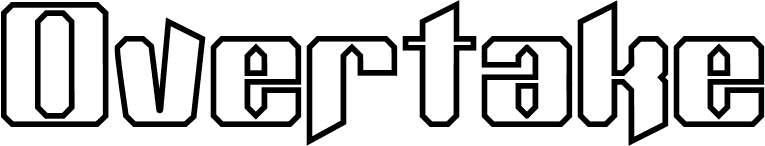 Overtake Demo Outline font