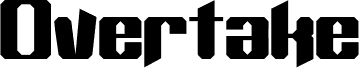 Overtake Demo Outline font