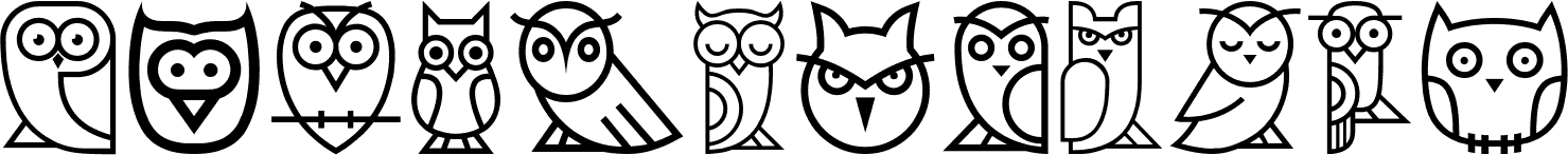 Owls Regular font | Fonts2u.com