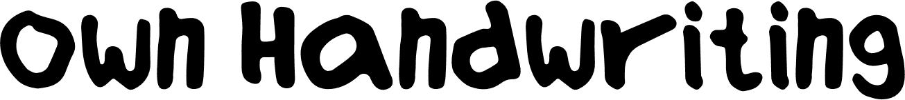 Own Handwriting Etc font