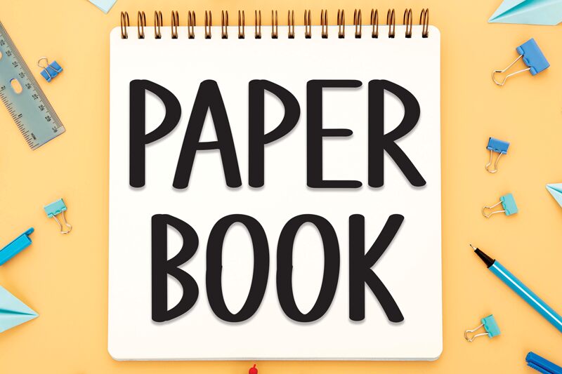 Paper Book font | Fonts2u.com