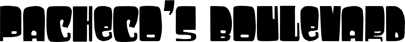 Pacheco's Boulevard font | Fonts2u.com